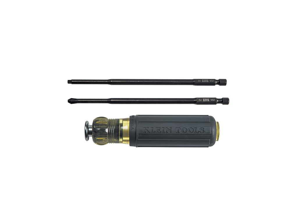 Klein Tools 32700 3 Switch Drive Handle with 2 Phillips and 2 Square ...
