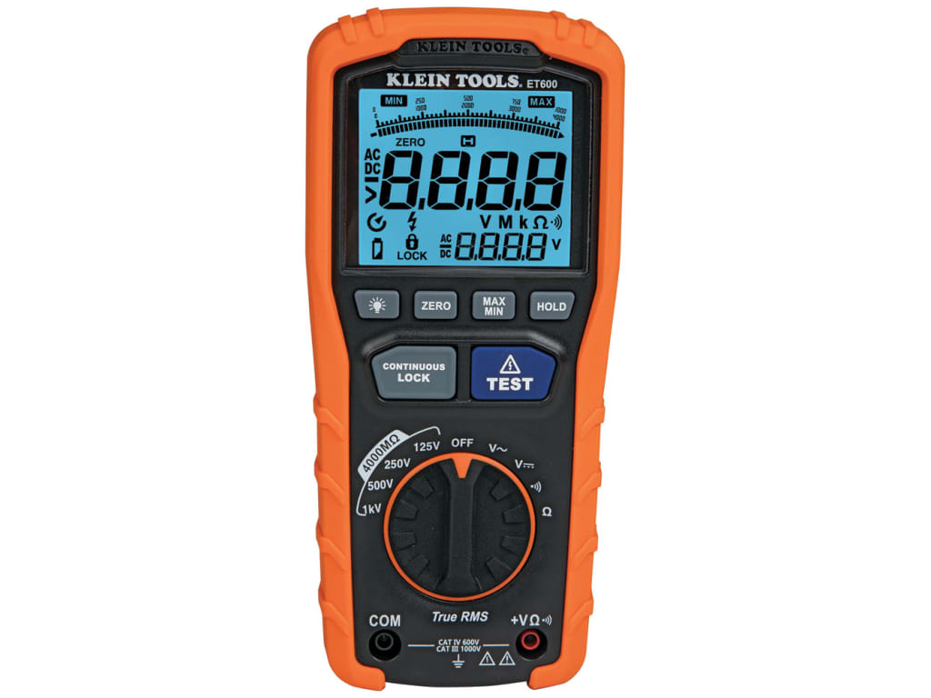 Klein Tools ET600 - Insulation Resistance Tester, 4000MΩ | TEquipment