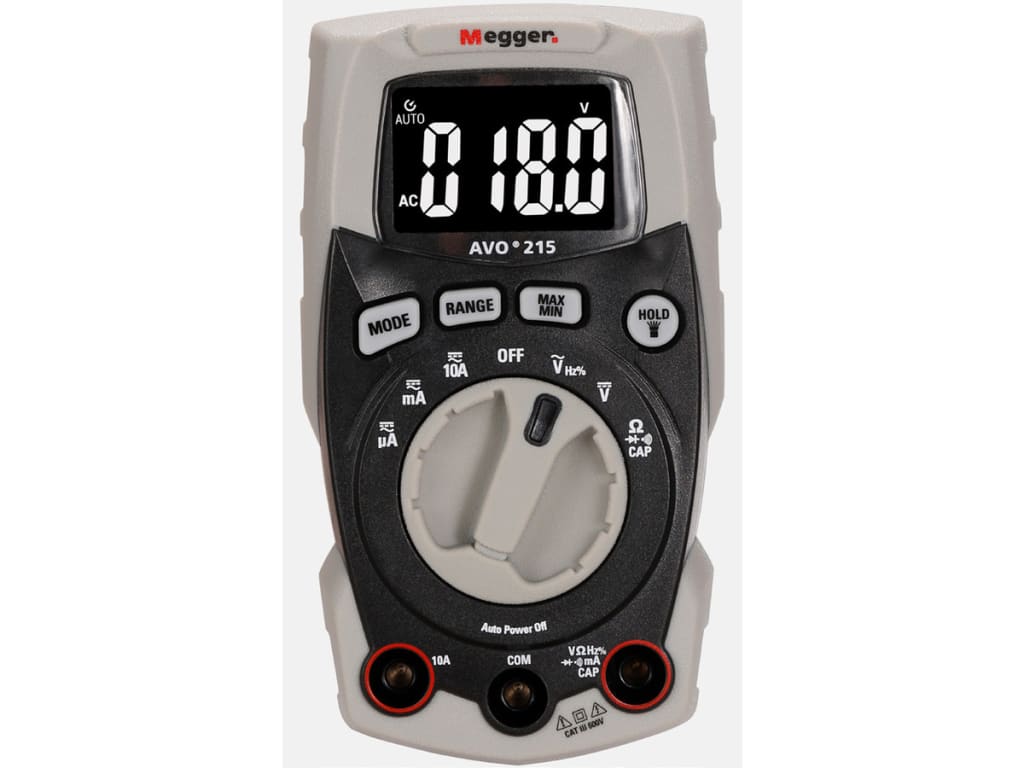Megger AVO215 - Pocket-Sized TRMS Multimeter (Part# 1015-233) | TEquipment