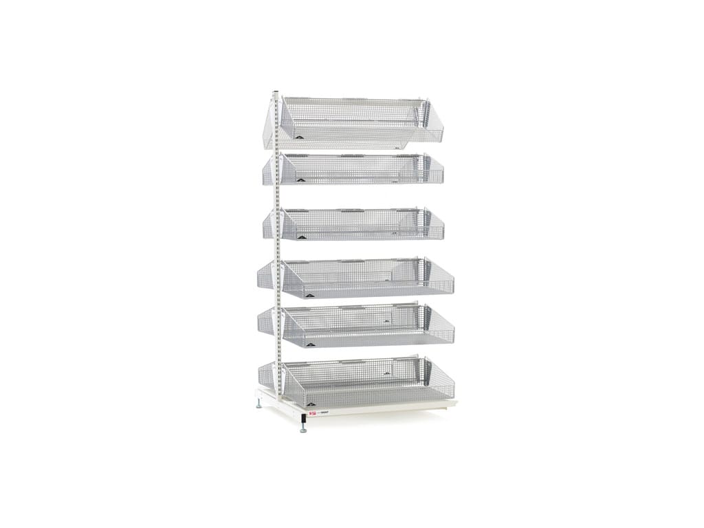 Metro QB218-S12A - qwikSIGHT Stationary Double-Sided 12-Basket Shelving ...