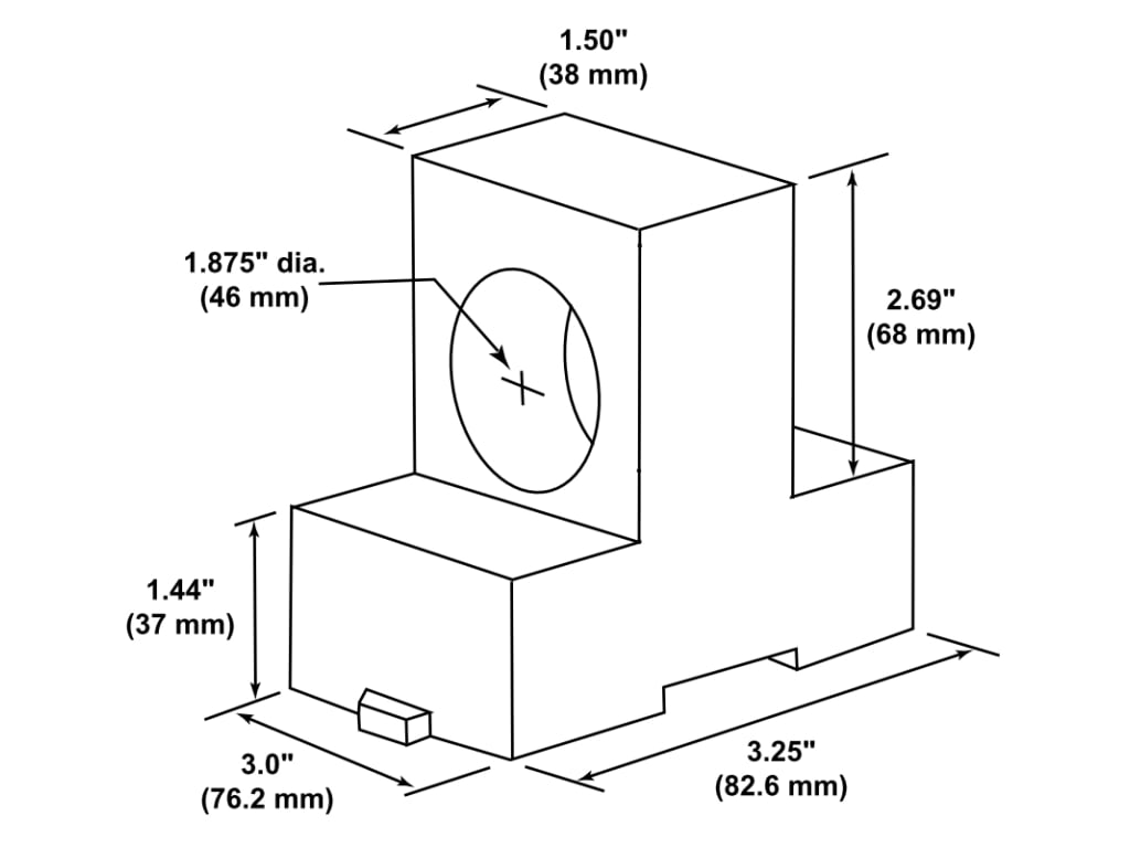 NK DT8-010-24U-BP-DL Large Aperture Current Transducer 0-1000 Amp range ...
