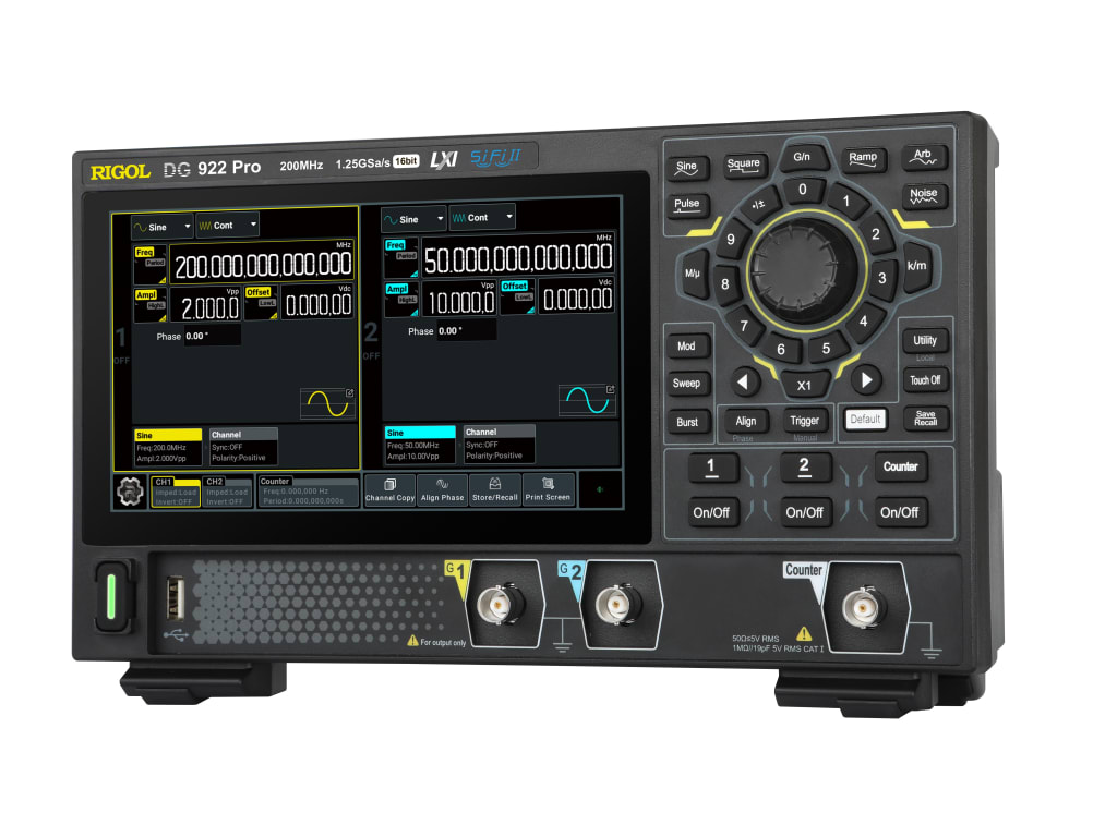 Rigol DG922 Pro - Function/Arbitrary Waveform Generator (2 Channel ...