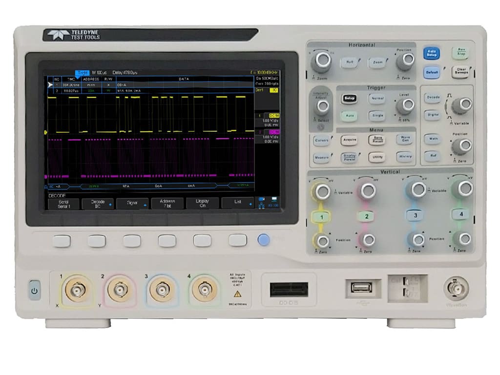 Teledyne Test Tools T3DSO2104 - Four Channel Digital Oscilloscope, 100 ...
