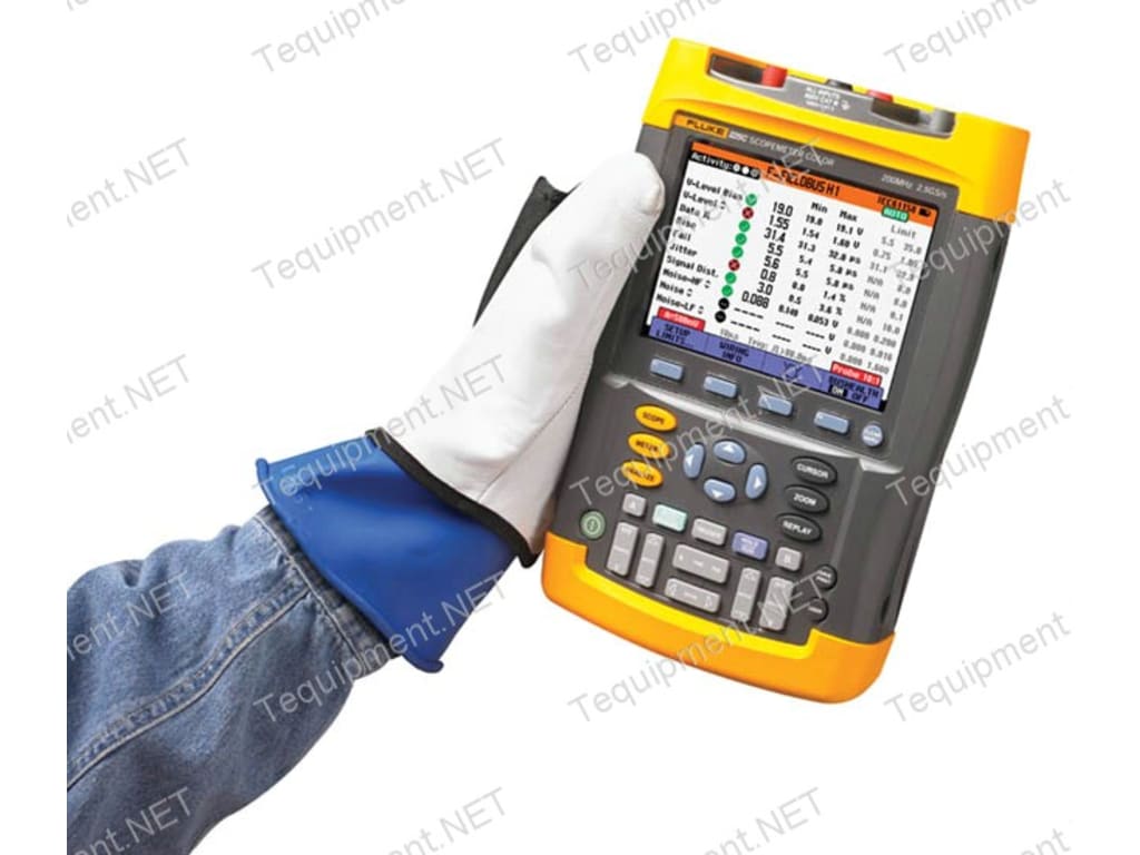 Fluke 225C/003 Color ScopeMeter (200 MHz, 2.5 GS/s) with Bus Health ...