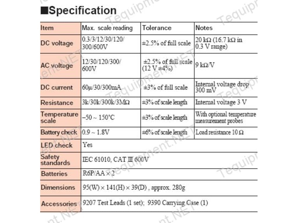 Hioki 3030-10 Analog HiTester (Multi Meters) | TEquipment