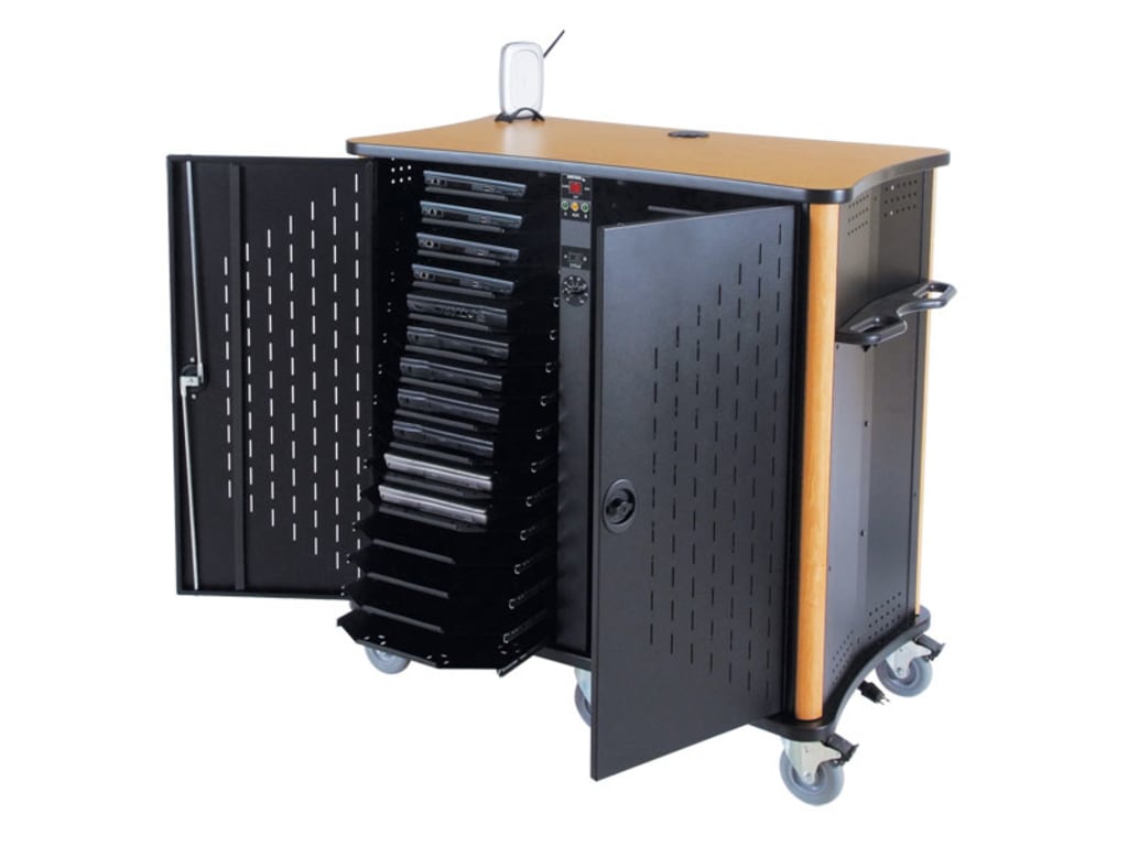 Spectrum Industries 55208IDSR LT30 Laptop Cart with 2 Rigid and 4 ...