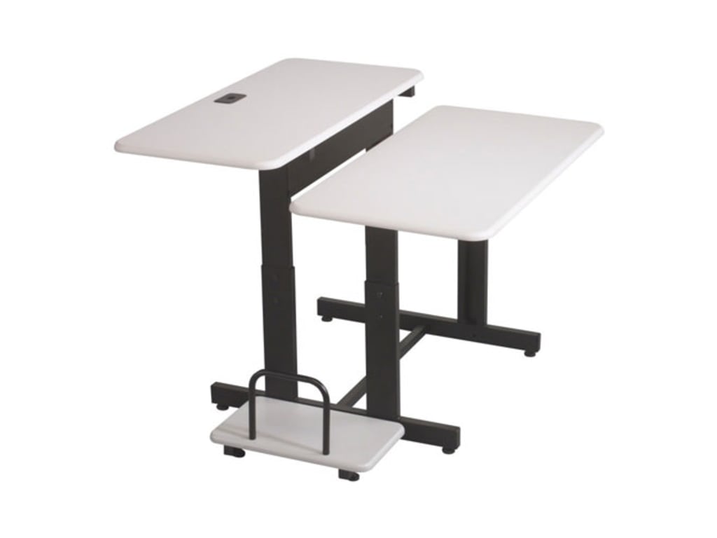 MooreCo balt 83080 Split Level Workstation 72"W - Gray | Touchboards