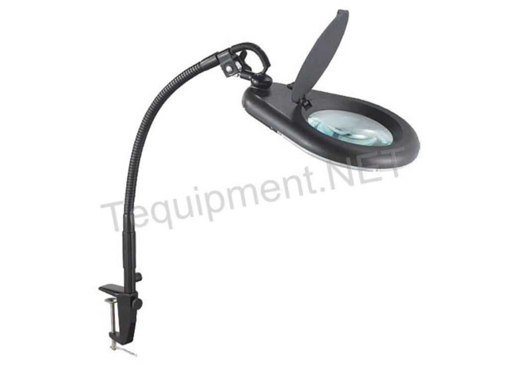 Eclipse 902-110 Magnifier Workbench Lamp - Black with Bench Clamp - 5x ...