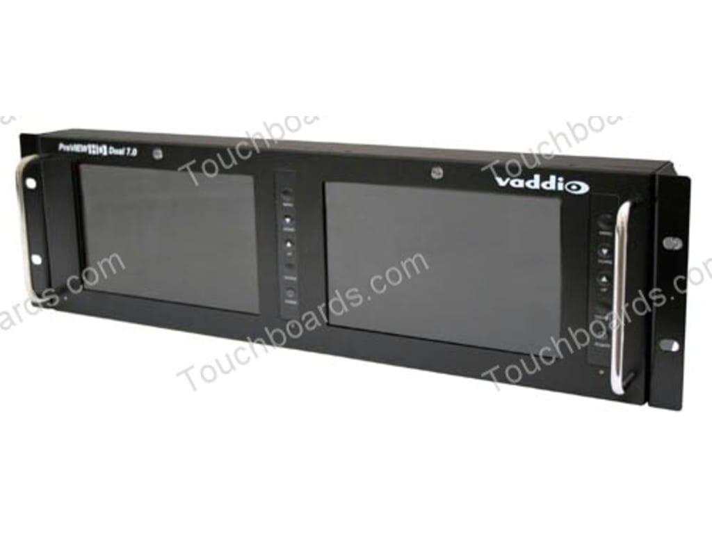 vaddio 999-5510-012 PreVIEW HD Dual 7.0" LCD Rack Mount Monitor ...