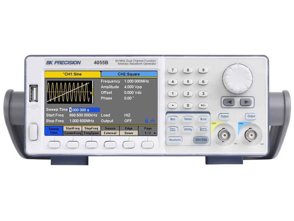 BK 4053B 10 MHz Dual Channel Function / Arbitrary Waveform Generator ...
