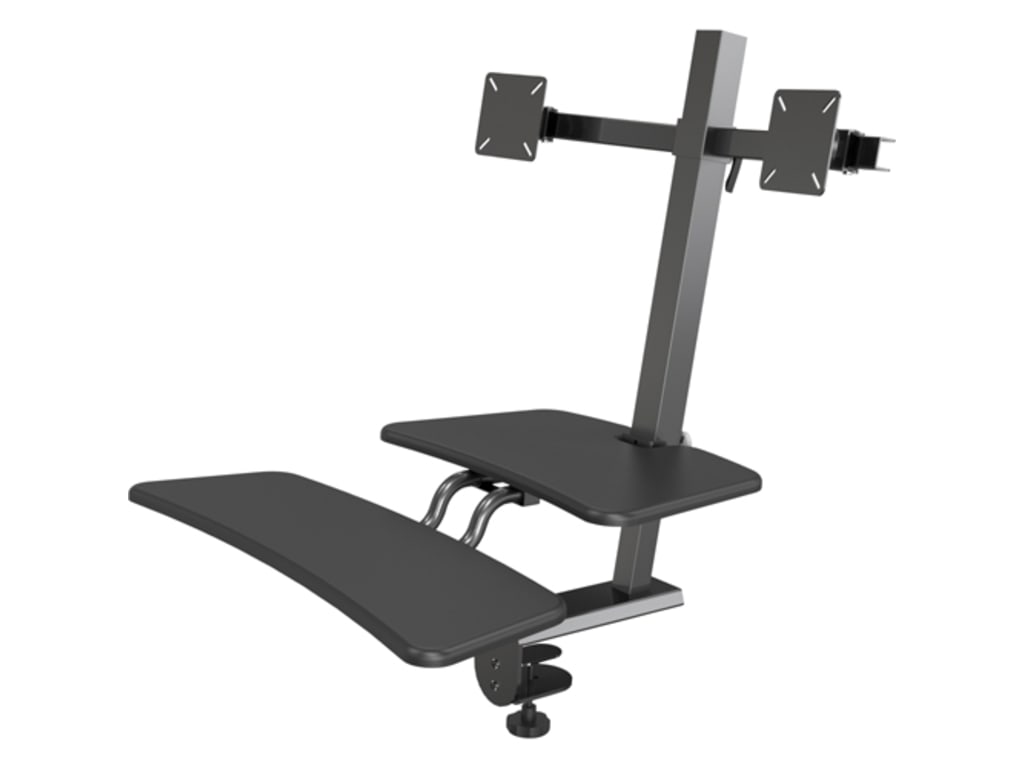 MooreCo balt 90531 Up-Rite Desk Mounted Sit/Stand Workstation - Dual ...