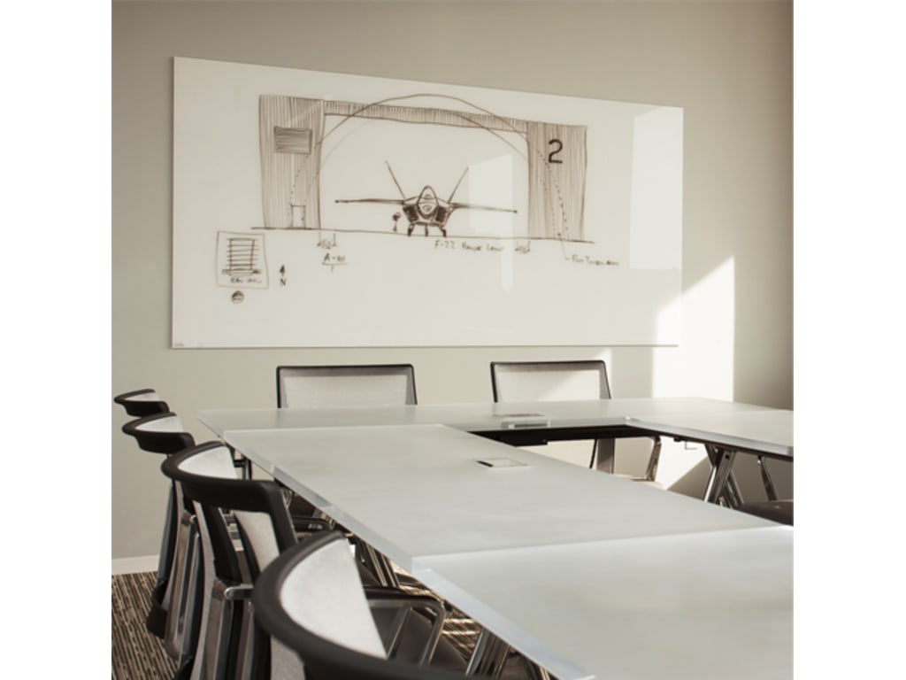 Clarus GB-PW-M-4872-F 4'X6' Magnetic Pure White Float Board | Touchboards