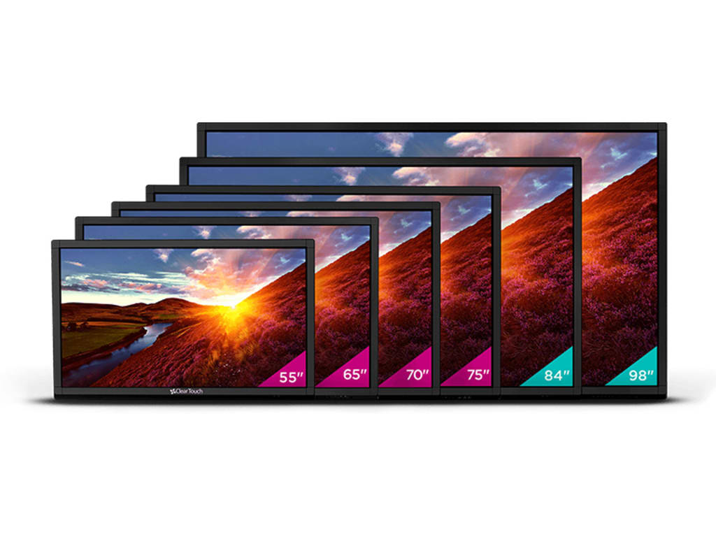 Clear Touch CTI-5075H+UH10 75" H+ Series Interactive Panel with USB HID ...
