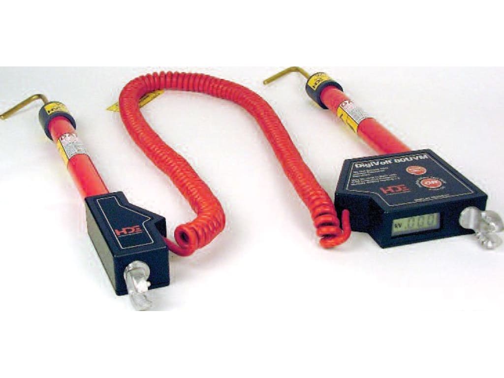 HDE DVM-80UVM Dual Stick Phasing Voltmeter with Peak Hold and ...