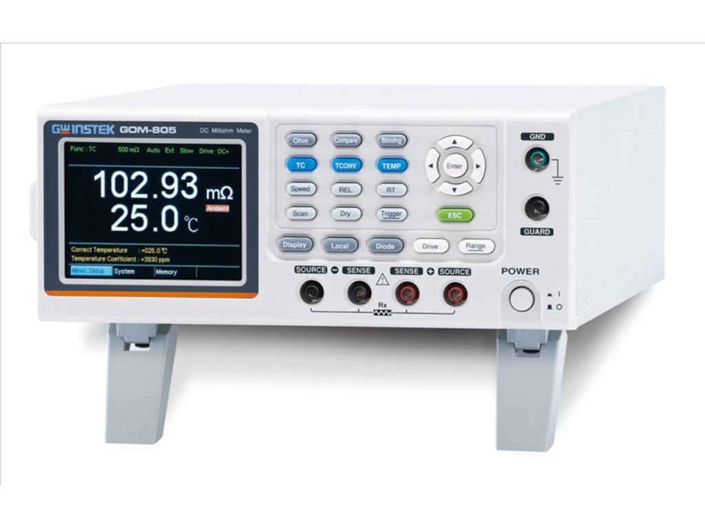 Instek GOM-804GP-NIST Milli-Ohmmeter - Style (Milli-Ohmmeter): Bench ...