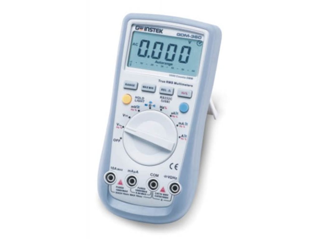 Instek GDM-360 6000 counts Hand-Held DMM with True RMS Measurement and ...