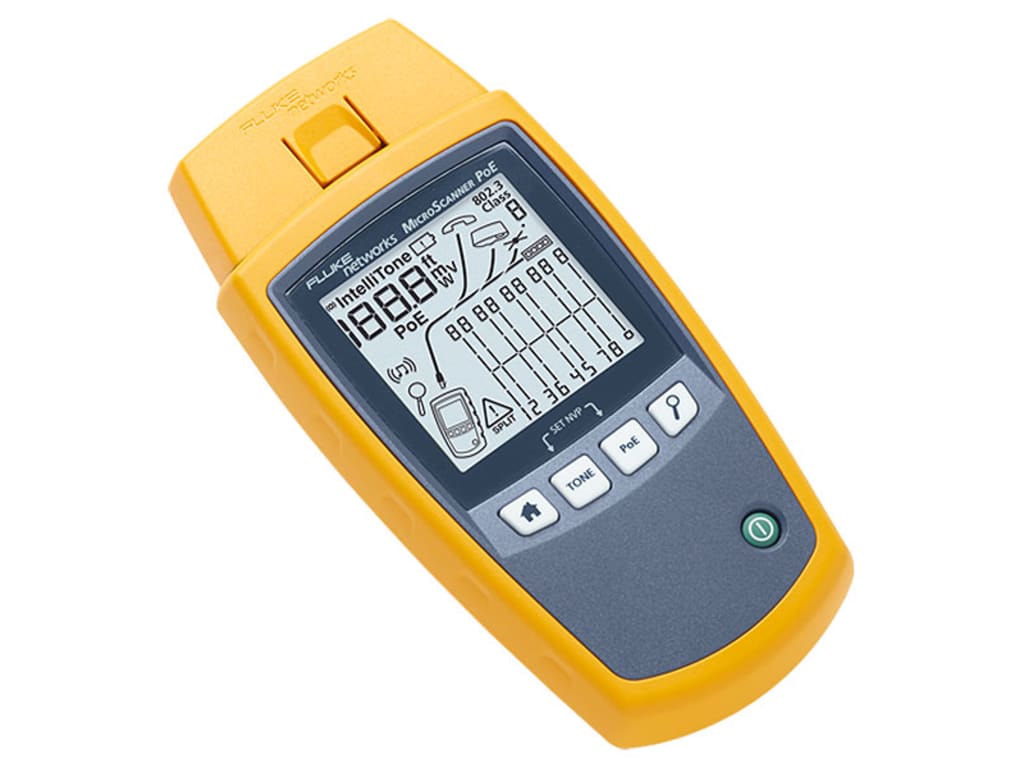 Fluke Networks MS-POE - MicroScanner PoE Cable Verifier | TEquipment