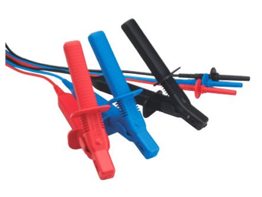 Megger 1002-643 10m (33ft) Lead Set, Medium Size Alligator Clip ...