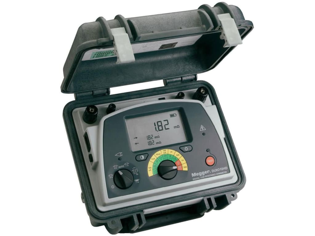 Megger DLRO10HD + KC1-TL3-C - DLRO10HD Digital Low Resistance Ohmmeter ...