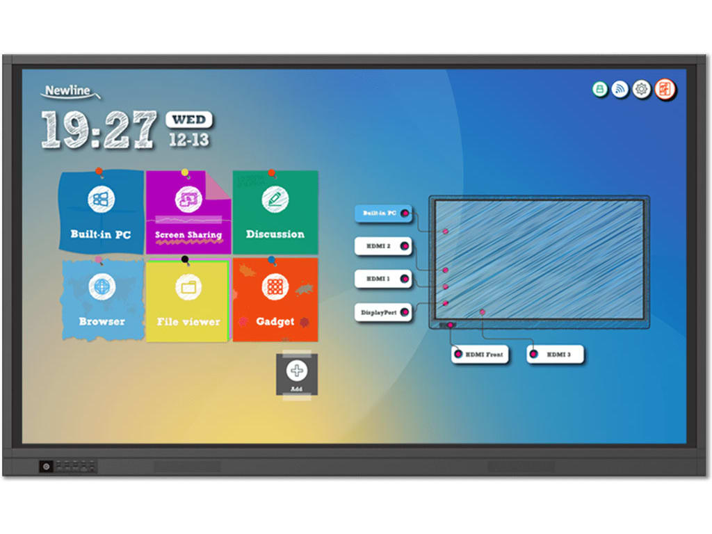 NewLine TT-8618RS TRUTOUCH 86" Ultra-HD LED Multi-touch Display ...