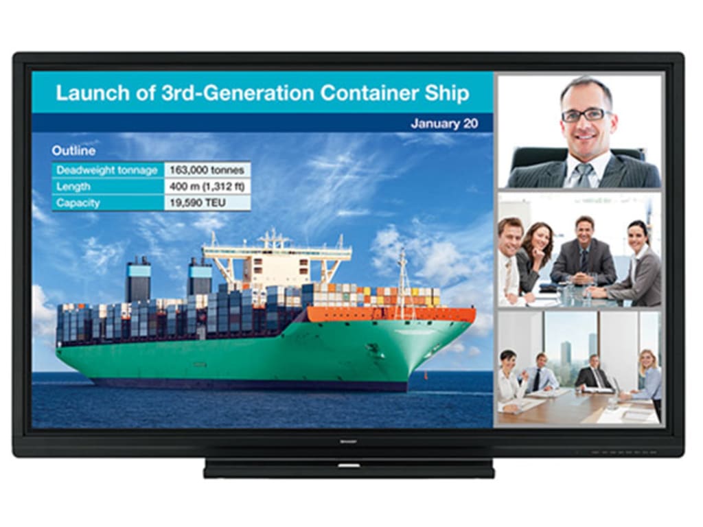 Sharp PN-C805B Interactive Display System, Full-HD 80in Class diagonal ...