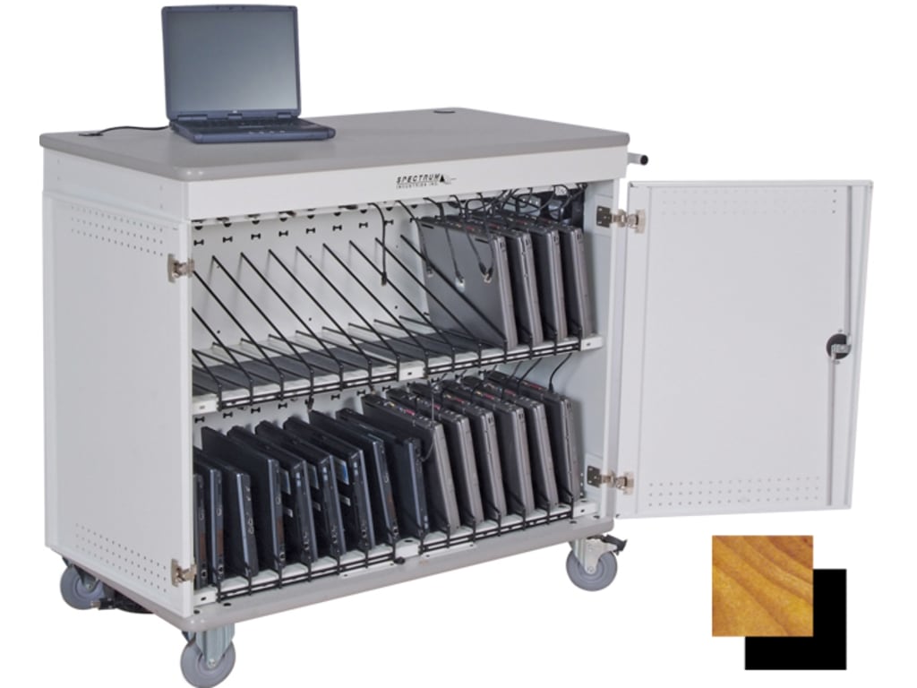 Spectrum 55375CHBDW Impression 30 Imaging Laptop Cart | Touchboards