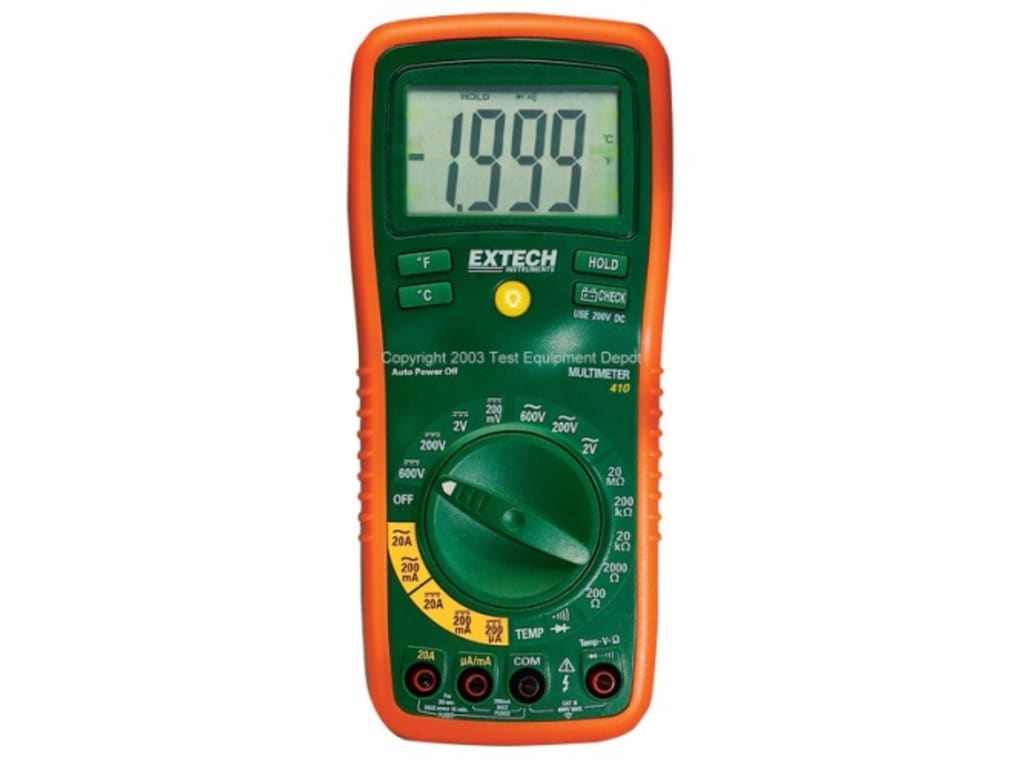 Extech EX410-NIST MultiMeter with Calibration Traceable to NIST ...