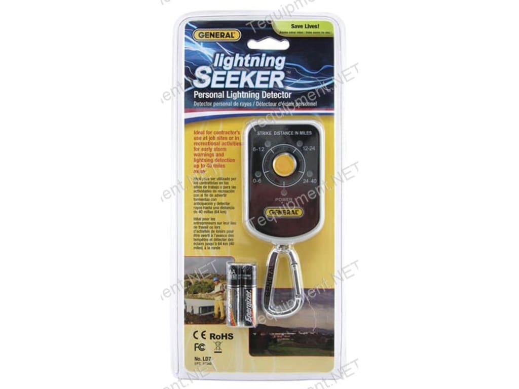 General Tools LD7 Lightning Seeker Personal Lightning Detector | TEquipment