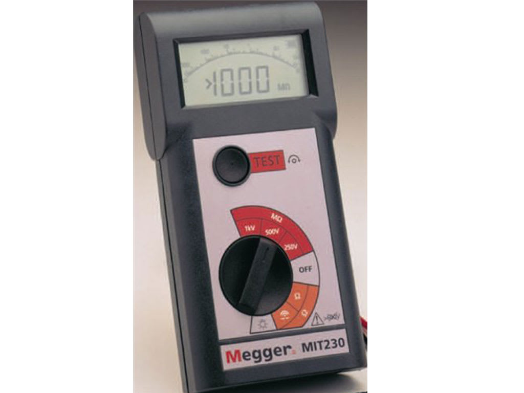 Megger MIT220-EN 250V/500V Digital/Analog Insulation and Continuity ...