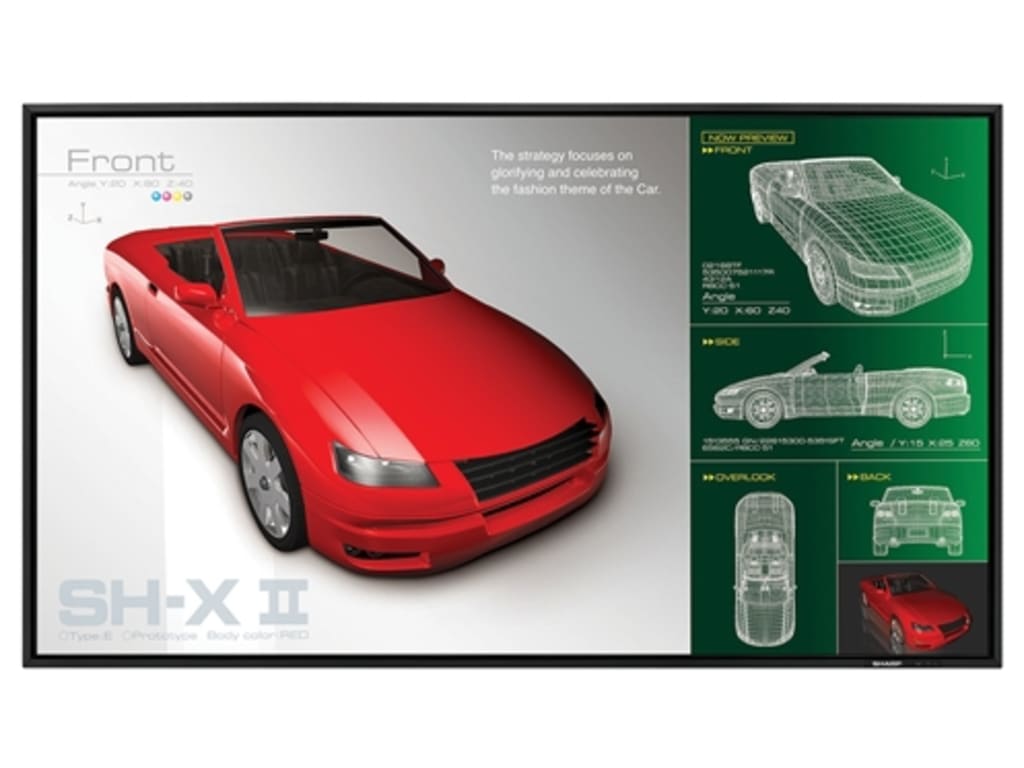 Sharp PN-E601 LCD Display Monitor 60" Class Full Color Professional Sharp PNE601 PN E601 PN-E601 ...