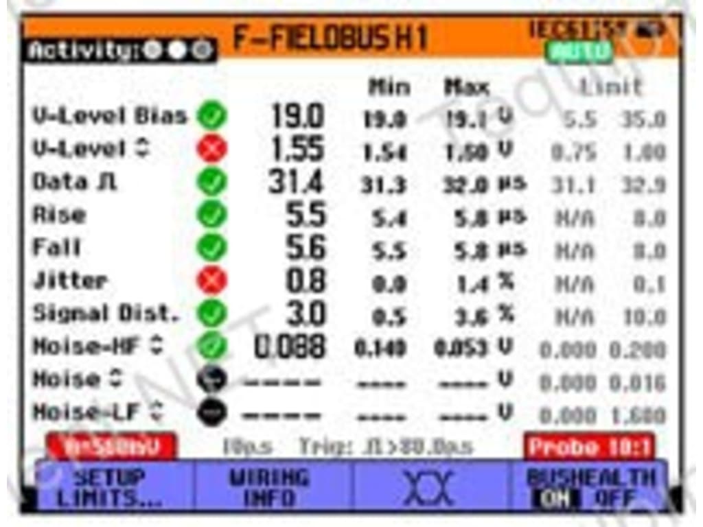 Fluke 225C/003 Color ScopeMeter (200 MHz, 2.5 GS/s) with Bus Health ...