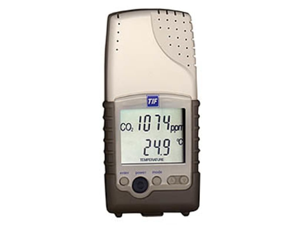 TIF TIF8600 CO2, Temperature, Humidity, Ventilation Rate Monitor ...