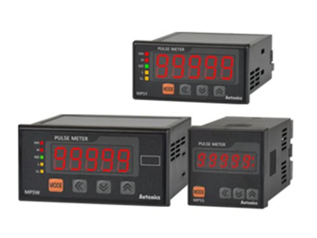 Autonics MP5S-4N Digital Pulse Meter, LED, W48xH48mm, 5-Digit, 13 Modes ...