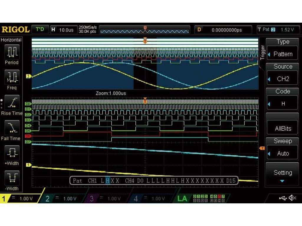 Rigol DS1104Z-S Plus 100 MHz Digital Oscilloscope with 4 Channels and ...