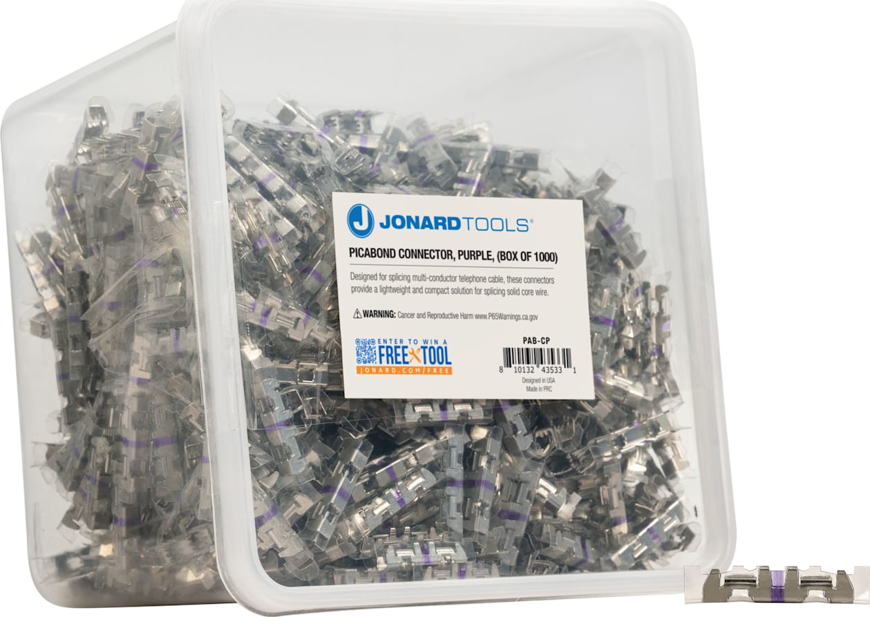 Jonard PAB-CP - Picabond Connector, Nickel, Purple, Box of 1000 ...