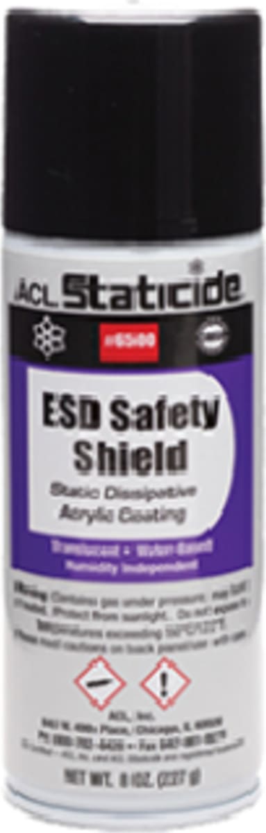 ACL Staticide 6500 - ESD Safety Shield, 8oz Can | TEquipment
