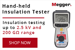 Megger MIT310-EN 250, 500 and 1000 V Analog/Digital Megger Insulation ...