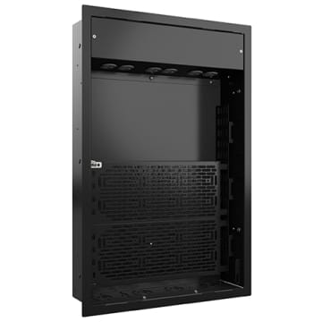 Chief PAC527LFBP6 - Proximity XL In-Wall Storage Box w/6 Receptacles ...