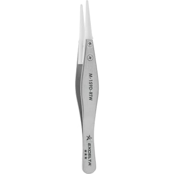 Excelta Miniature Acetal Tipped Tweezer, Stainless Steel (AISI 316L ...