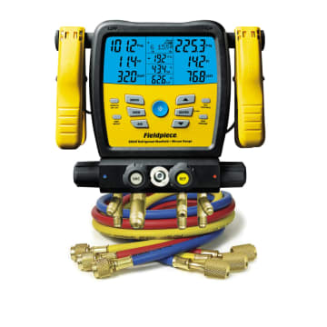 Fieldpiece SM480V - Four Port Wireless SMAN Manifold with Micron Gauge ...