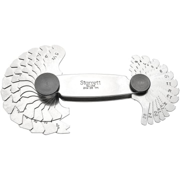 Starrett ScrewPitchGage - English and Metric Screw Pitch Gages | TEquipment