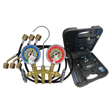 Mastercool 98202-A KIT 2 - Package with 33524-TP Brass 2-Way Manifold ...