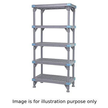 Quantum Storage Systems Millenia Polymer Shelving Unit, 18" x 42 ...