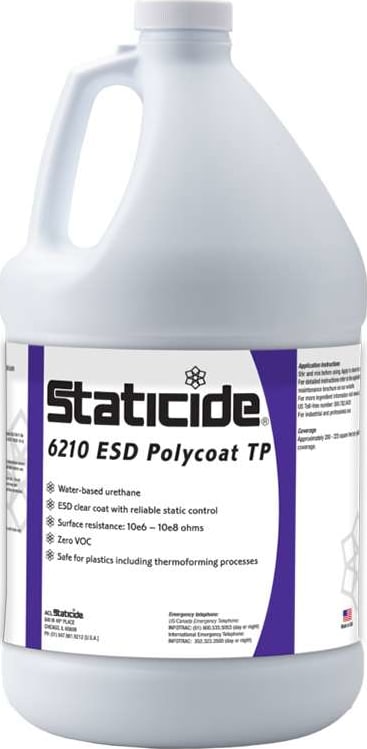 ACL Staticide 6210G - ESD-Safe Polycoat TP Coating, 1 Gallon | TEquipment