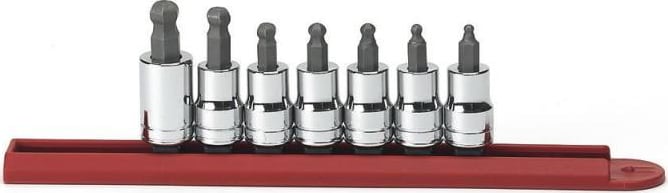 GEARWRENCH 80586 - Hex Bit Socket Set, 7pc, 3/8" Drive, Ball End ...