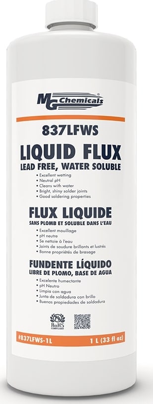 MG Chemicals 837LFWS-20L - Flux, Liquid, Lead Fee, Water Soluble, 20 ...