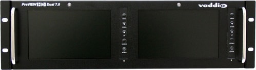 vaddio 999-5510-012 PreVIEW HD Dual 7.0" LCD Rack Mount Monitor ...