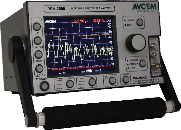 Avcom PSA-2500-CTX Extended Portable Spectrum Analyzer with Display ...