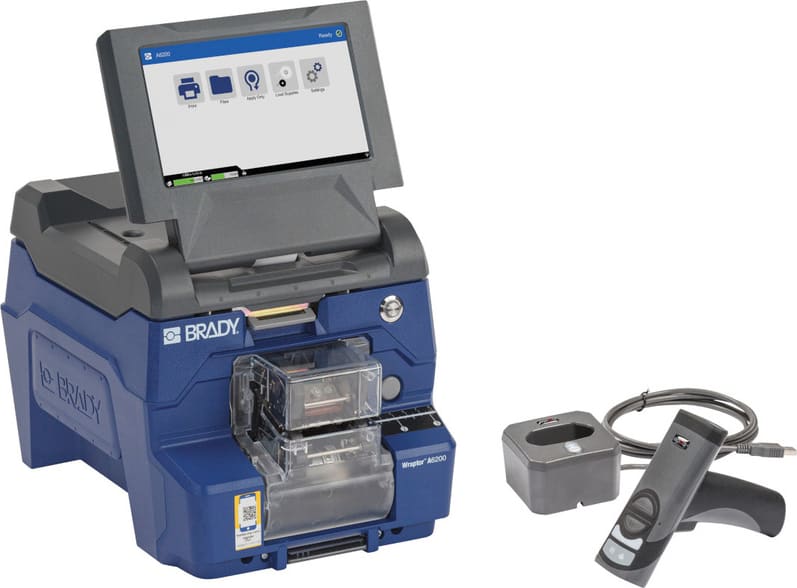 Brady 176707 Wraptor Wrap Printer Applicator, CR2700 Barcode Scanner ...