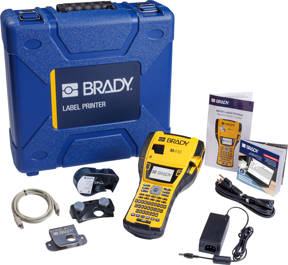 Brady M410-SFID - Handheld Label Printer, w/ Safety & Facility ID ...